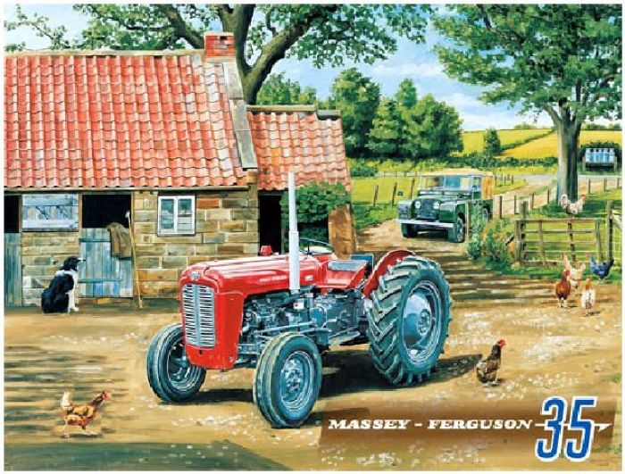 Massey Ferguson., Metal workshop sign - Histoparts